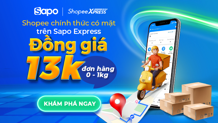 Shopee Xpress chính thức có mặt trên Sapo Express, đồng giá 13k/đơn