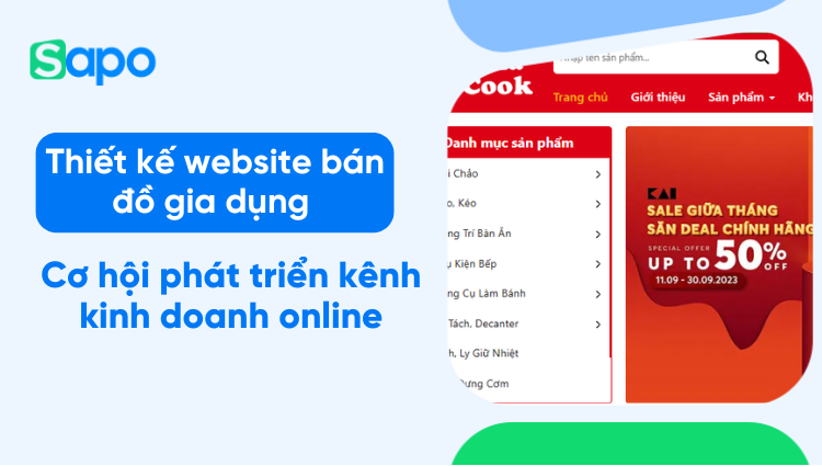 Thiết kế website bán đồ gia dụng đẹp, chuẩn SEO 2025