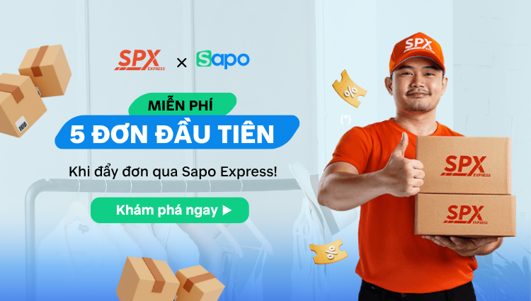 Miễn phí 5 đơn hàng đầu tiên khi đặt qua SPX trên Sapo Express